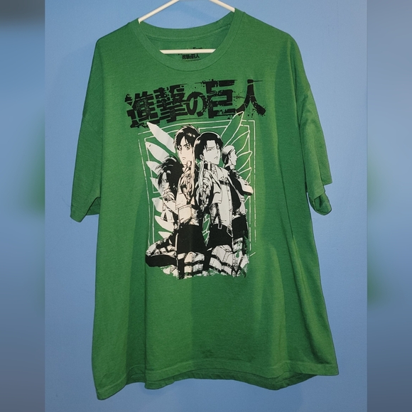 Ripple Junction | Shirts | Ripple Junction Green Anime Graphic Tee ...